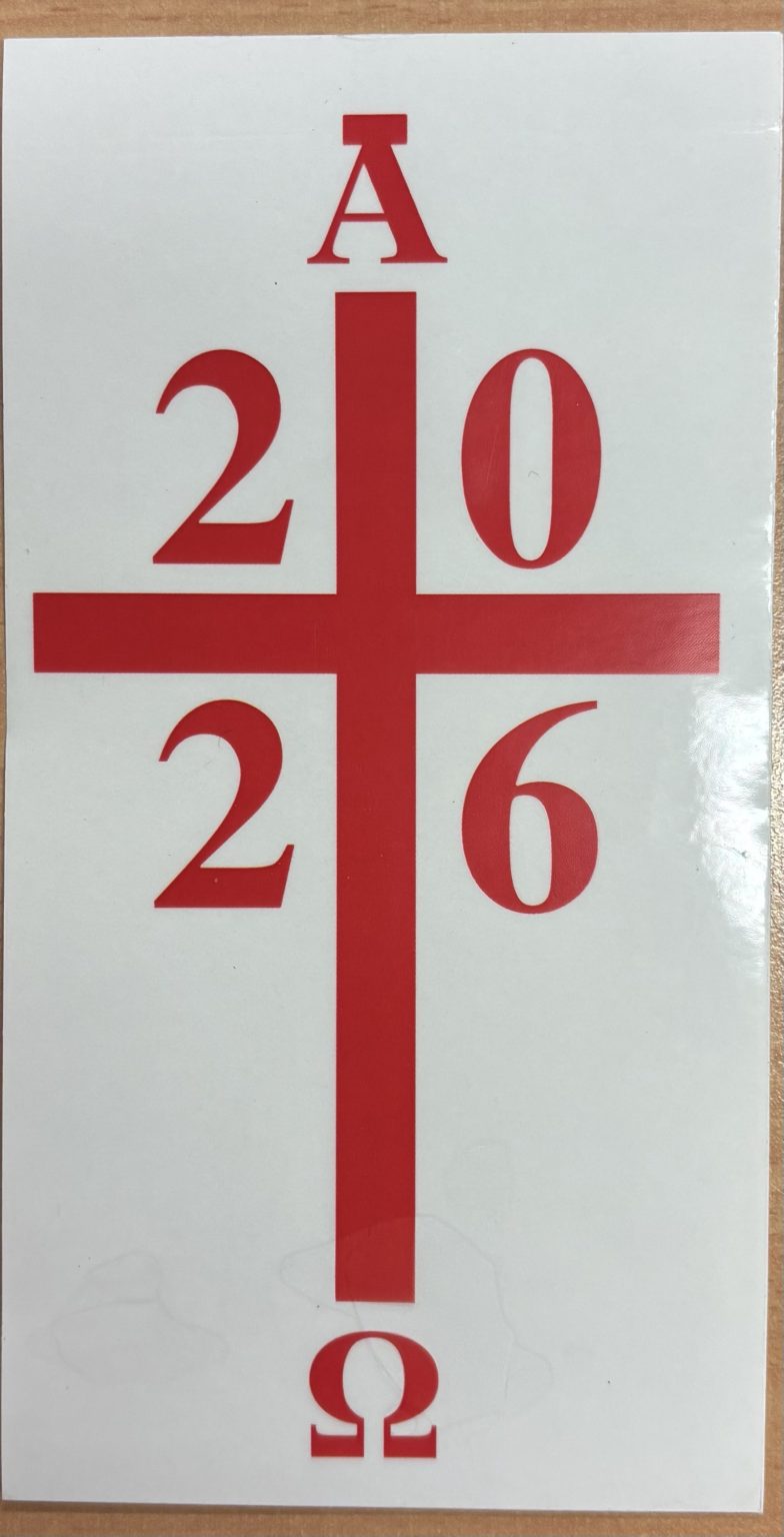 2026 Paschal Candle Transfer - Desmond Wisley Ecclesiastical Supplies